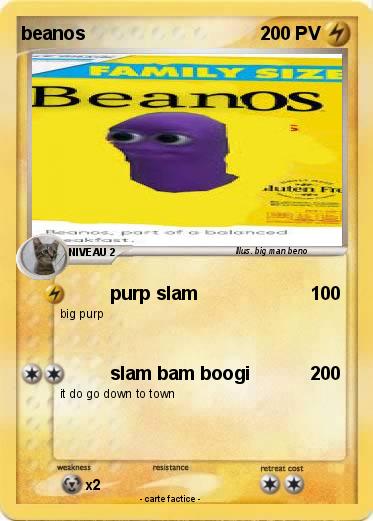 Pokémon beanos 167 167 - purp slam - Ma carte Pokémon