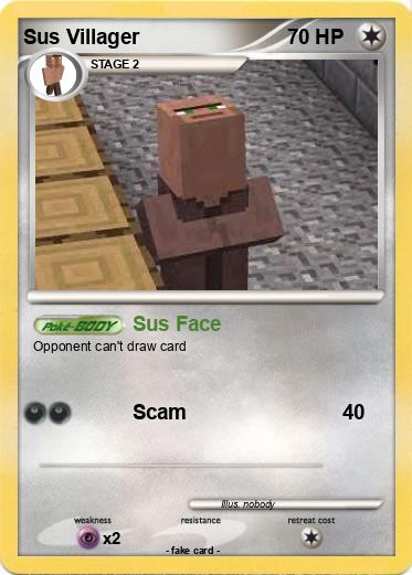 Pokémon Sus Villager - Sus Face - My Pokemon Card