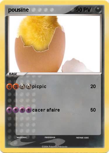 Pokémon pousine - picpic - Ma carte Pokémon