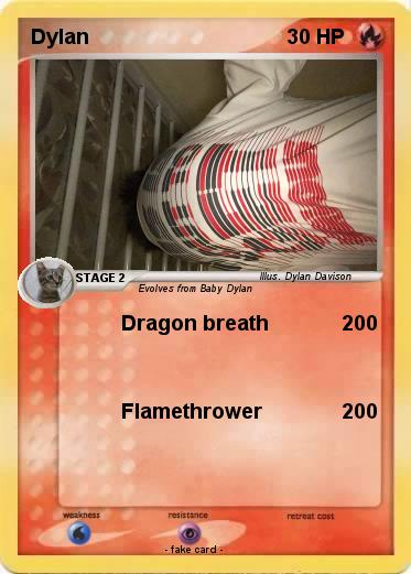 Pokémon Dylan 1012 1012 - Dragon breath - My Pokemon Card