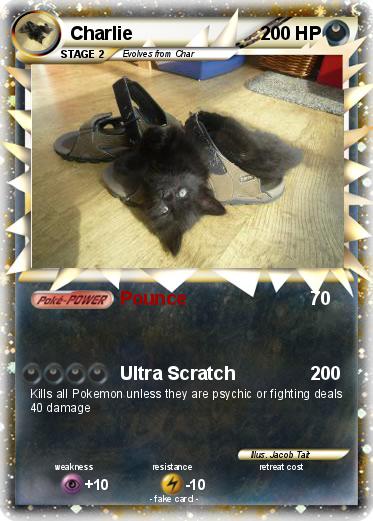 Pokémon Charlie 891 891 - Pounce - My Pokemon Card