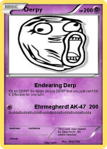 Pokémon Derpy 1463 1463 - Endearing Derp - My Pokemon Card