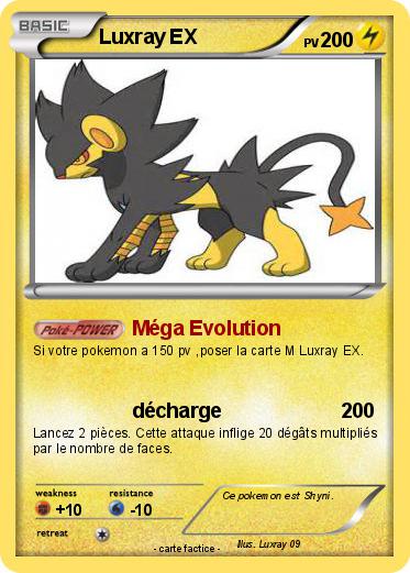 Pokémon Luxray EX 30 30 - Méga Evolution - Ma carte Pokémon
