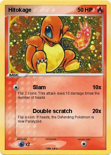 Pokémon Hitokage 1 1 - Slam - My Pokemon Card