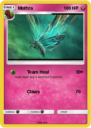 Pokémon Mothra 309 309 - Team Heal - My Pokemon Card