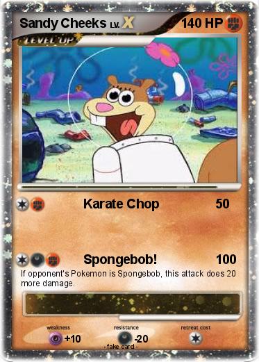 Pokémon Sandy Cheeks 24 24 - Karate Chop - My Pokemon Card