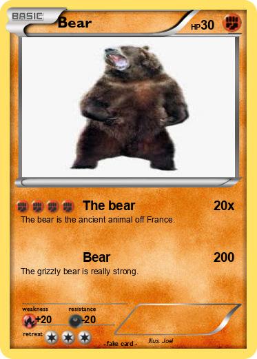 Pokémon Bear 607 607 - The bear - My Pokemon Card