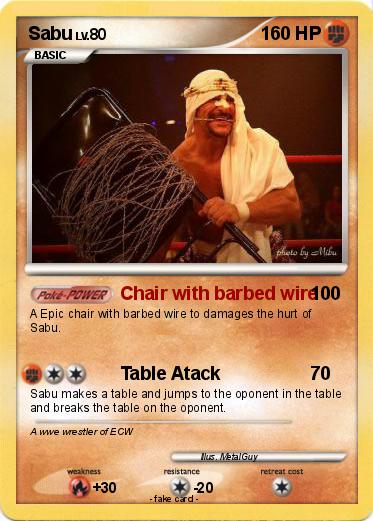 Pokémon Sabu 2 2 - Chair with barbed wire - My Pokemon Card