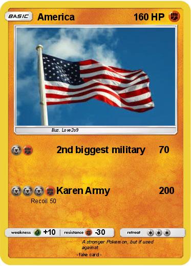 Pokémon America 182 182 - 2nd biggest military - My Pokemon Card