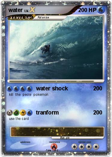 Pokémon water 1888 1888 - water shock - My Pokemon Card
