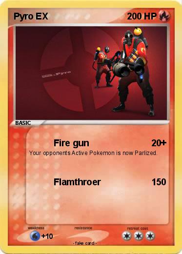 Pokémon Pyro EX 2 2 - Fire gun - My Pokemon Card