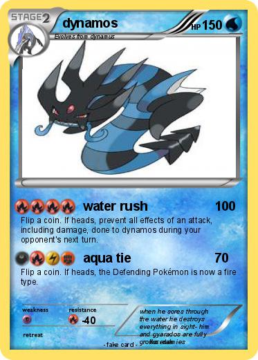 Pokémon dynamos - water rush - My Pokemon Card