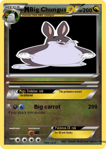 Pokémon Big Chungus 488 488 - Big carrot - My Pokemon Card