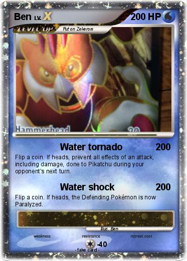 Pokémon Ben 1078 1078 - Water tornado - My Pokemon Card