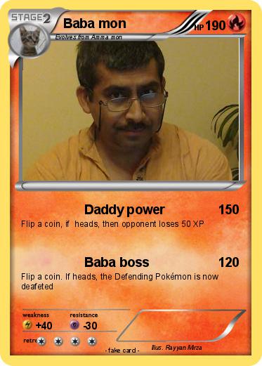 Pokémon Baba mon - Daddy power - My Pokemon Card