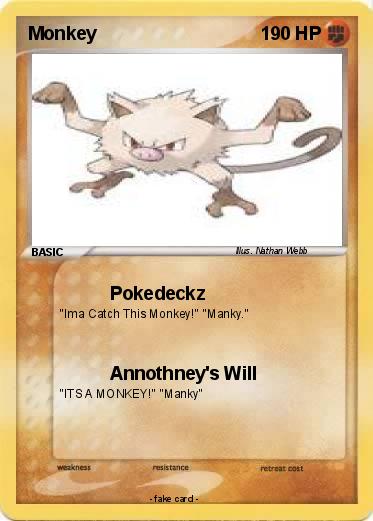 Pokémon Monkey 1530 1530 - Pokedeckz - My Pokemon Card