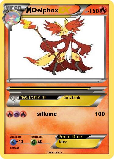 Pokémon Delphox 232 232 - siflame - My Pokemon Card