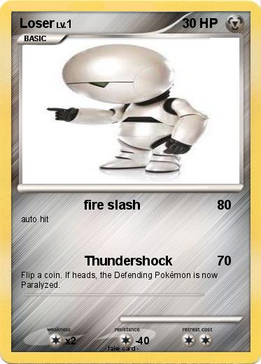 Pokémon Loser 26 26 - fire slash - My Pokemon Card
