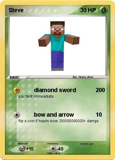Pokémon Steve 2776 2776 - diamond sword - My Pokemon Card