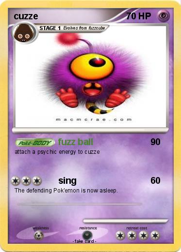 Pokémon cuzze - fuzz ball - My Pokemon Card
