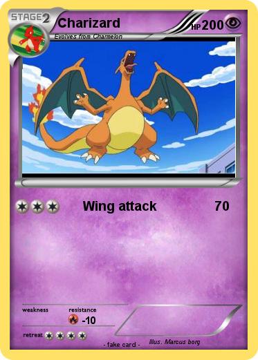 Pokémon Charizard 9159 9159 - Wing attack - My Pokemon Card