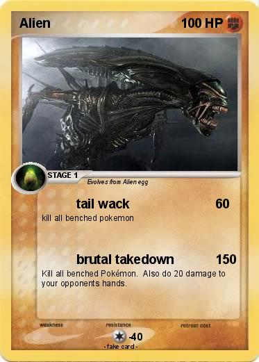Pokémon Alien 1057 1057 - tail wack - My Pokemon Card