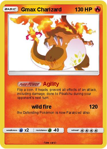 Pokémon Gmax Charizard 1 1 - Agility - My Pokemon Card