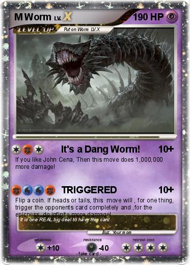 Pokémon M Worm - It's a Dang Worm! - My Pokemon Card