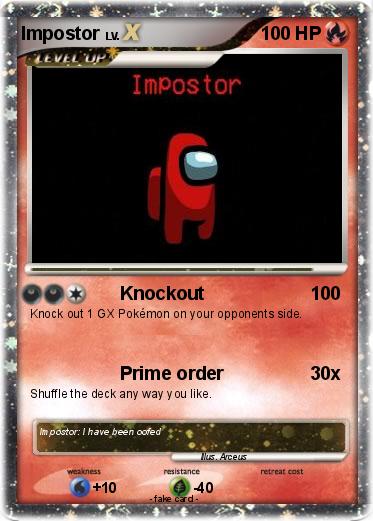 Pokémon Impostor 89 89 - Knockout - My Pokemon Card