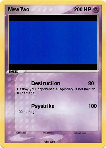 Pokémon MewTwo 6153 6153 - Destruction - My Pokemon Card