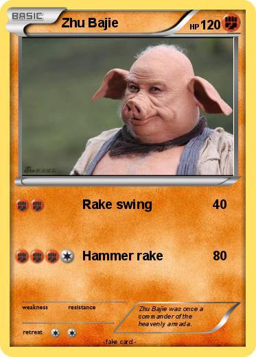 Pokémon Zhu Bajie - Rake swing - My Pokemon Card
