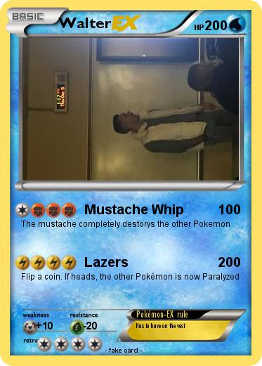 Pokémon Walter 165 165 - Mustache Whip - My Pokemon Card