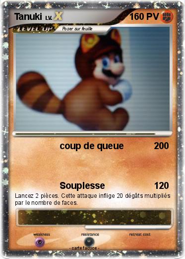 Pokémon Tanuki 14 14 - coup de queue - Ma carte Pokémon