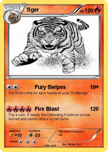 Pokémon Tiger 864 864 - Fury Swipes - My Pokemon Card