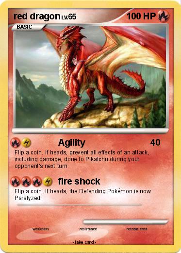 Pokémon red dragon 165 165 - Agility - My Pokemon Card