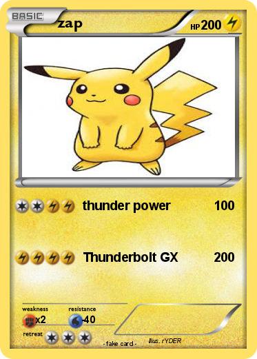Pokémon zap 399 399 - thunder power - My Pokemon Card
