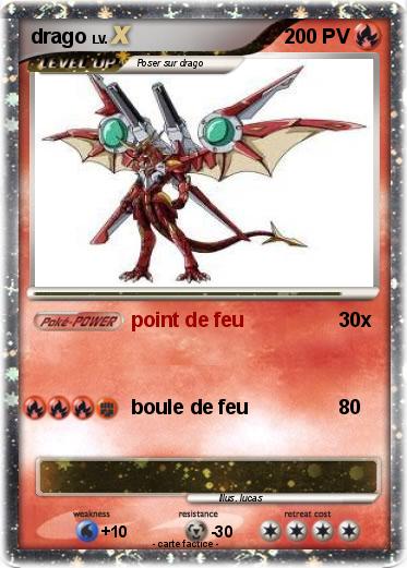 Pokémon drago 617 617 - point de feu - Ma carte Pokémon