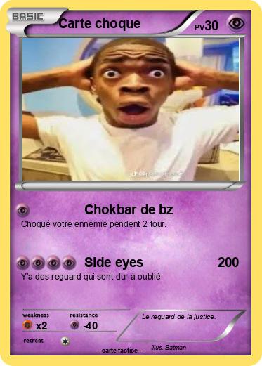 Pokémon Carte choque - Chokbar de bz - Ma carte Pokémon