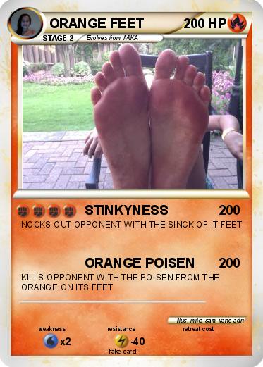 Pokémon ORANGE FEET - STINKYNESS - My Pokemon Card