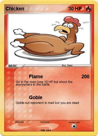 Pokémon Chicken 1267 1267 - Flame - My Pokemon Card
