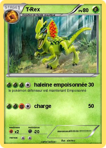 Pokémon T Rex 833 833 - haleine empoisonnée - Ma carte Pokémon