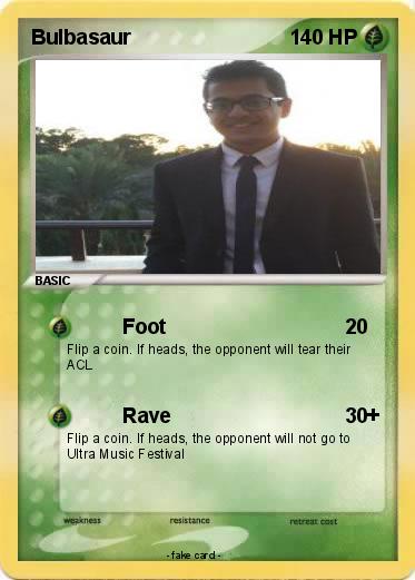 Pokémon Bulbasaur 1326 1326 - Foot - My Pokemon Card