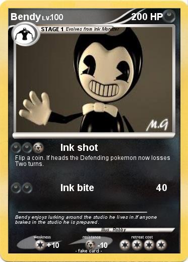 Pokémon Bendy 120 120 - Ink shot - My Pokemon Card