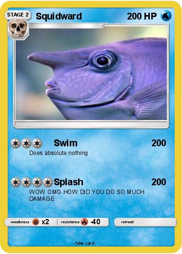 Pokémon Squidward 852 852 - Swim - My Pokemon Card