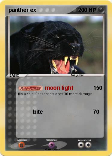 Pokémon panther ex 3 3 - moon light - My Pokemon Card