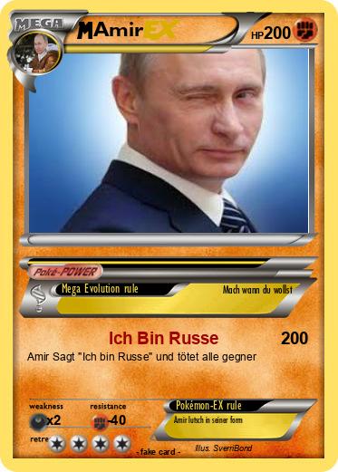 Pokémon Amir 97 97 - Ich Bin Russe - My Pokemon Card