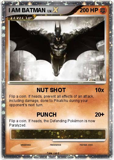 Pokémon I AM BATMAN 1 1 - NUT SHOT - My Pokemon Card