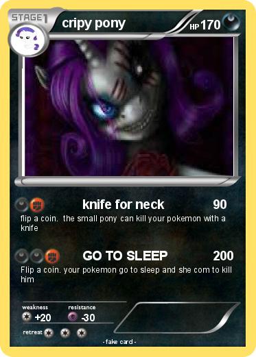 Pokémon cripy pony - knife for neck - My Pokemon Card