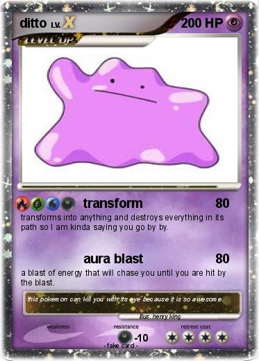 Pokémon ditto 125 125 - transform - My Pokemon Card
