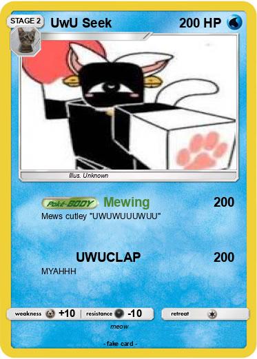 Pokémon UwU Seek - Mewing - My Pokemon Card